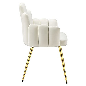 Modway Viceroy Dining Chairs, Gold White