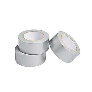 Amazon Basics Heavy-Duty Duct Tape, 1.88-inch by 30-yard, Silver, 3-Pack, Great for General-Purpose Use, Home repairing, DIY work, Auto repair and Outdoor activities