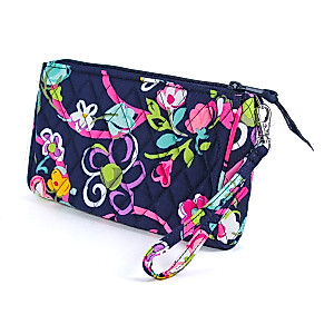 Vera Bradley Pushlock Wristlet in Ribbons