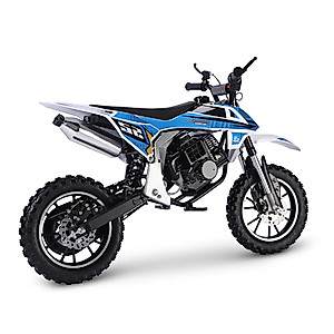 Aluminum Frame 52CC 2-Stroke Kids Dirt Off Road Mini Dirt Bike, Gas Motorcycle for Age 8 and Up (Not CA Compliant)