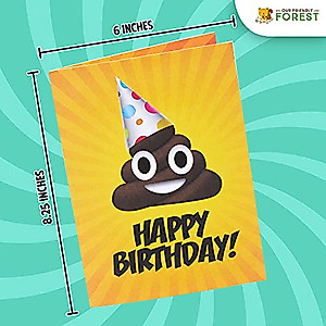 Plush Happy Birthday Card – Plays & Sings a Hilarious Version of the Happy Birthday Song - Lights Up in Sync to Music - 3D Pop Up Birthday Card Funny Birthday Card for Men, Women & Kids