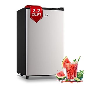 WANAI Mini Fridge 3.2 Cu.ft Single Door Compact Refrigerator with 5 Temp Adjustable Control Energy-efficient, for Home Kitchen Apartment Dorm Office