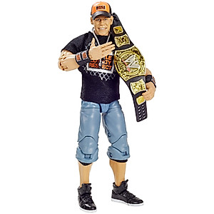 WWE John Cena Ultimate Edition Wave 5 Multiple-Pose 6-inch Action Figure, for 8 years and up, with Entrance Gear, Extra Heads & Swappable Hands
