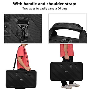 ITHWIU Lightweight Molded Hard Storage Case Fits for Pioneer RX, SX, SX2, SX3, Denon MC7000, FLX6 (L-27.2x 15.7 x 4 Inch)