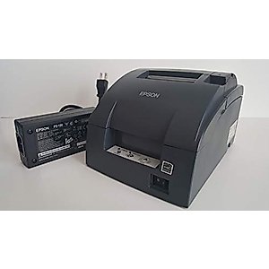 Epson C31C514767 Epson, TM-U220B, Dot Matrix Receipt Printer, Ethernet (E04), Epson Dark Gray, Auto Cutter, Power Supply Included Replaces C31C514667 (Renewed)