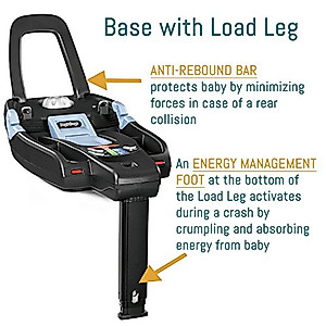 Peg Perego Primo Viaggio Nido Car Seat Base with Load Leg, Black