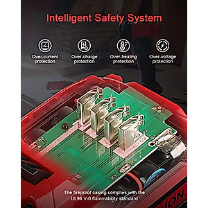 Bslite Replacement for Craftsman 20V Battery 6.0Ah CMCB206 Fit for Craftsman V20 20V Max Battery CMCB204 CMCB202 CMCB209 Compatible with Craftsman Battery 20V Tools and Charger（2Packs）