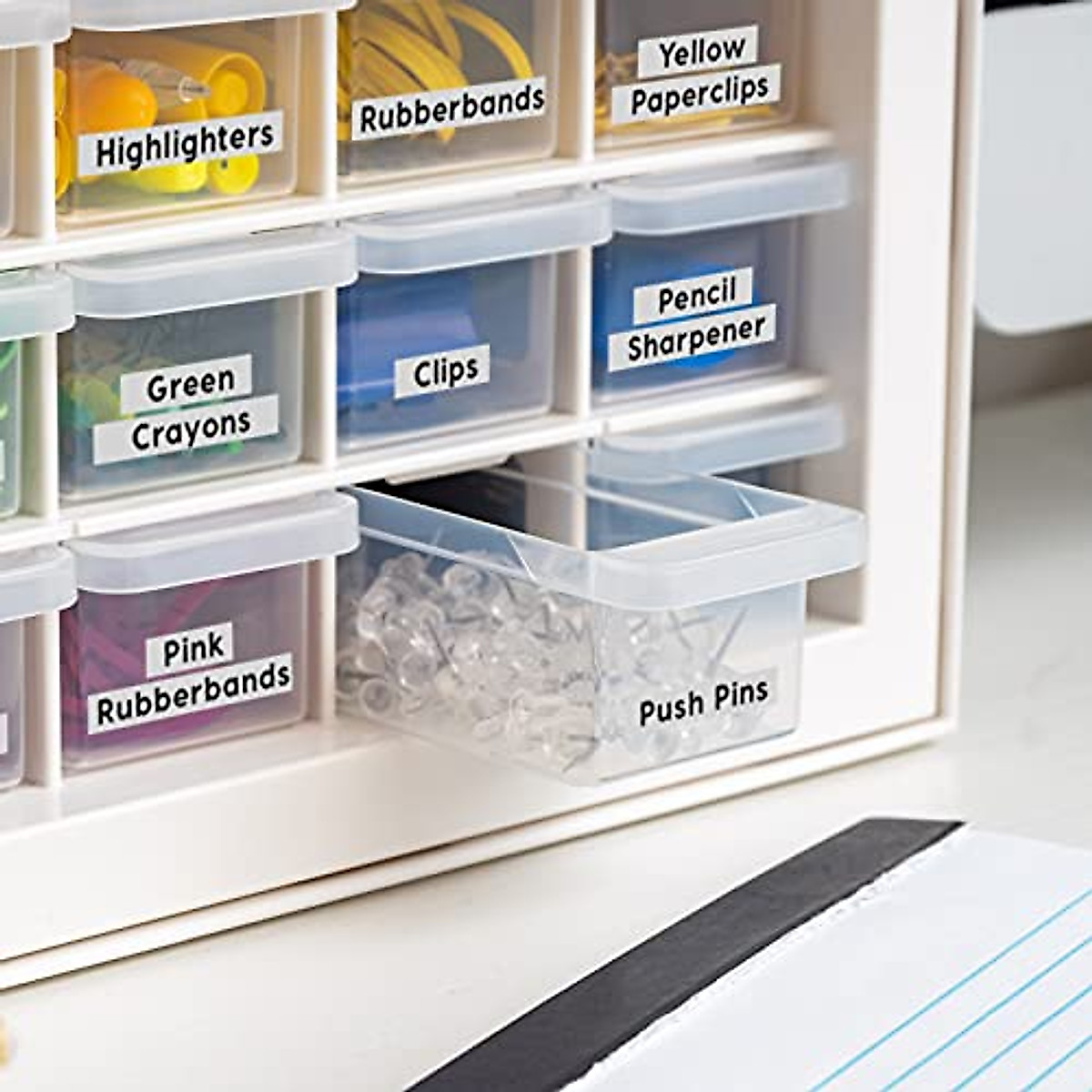 IRIS USA 16 Drawer Stackable Storage Cabinet for Hardware Crafts and Toys, 10.63-Inch W x 7-Inch D x 8.75-Inch H, White - Small Brick Organizer Utility Chest, Scrapbook Art Hobby Multiple Compartment