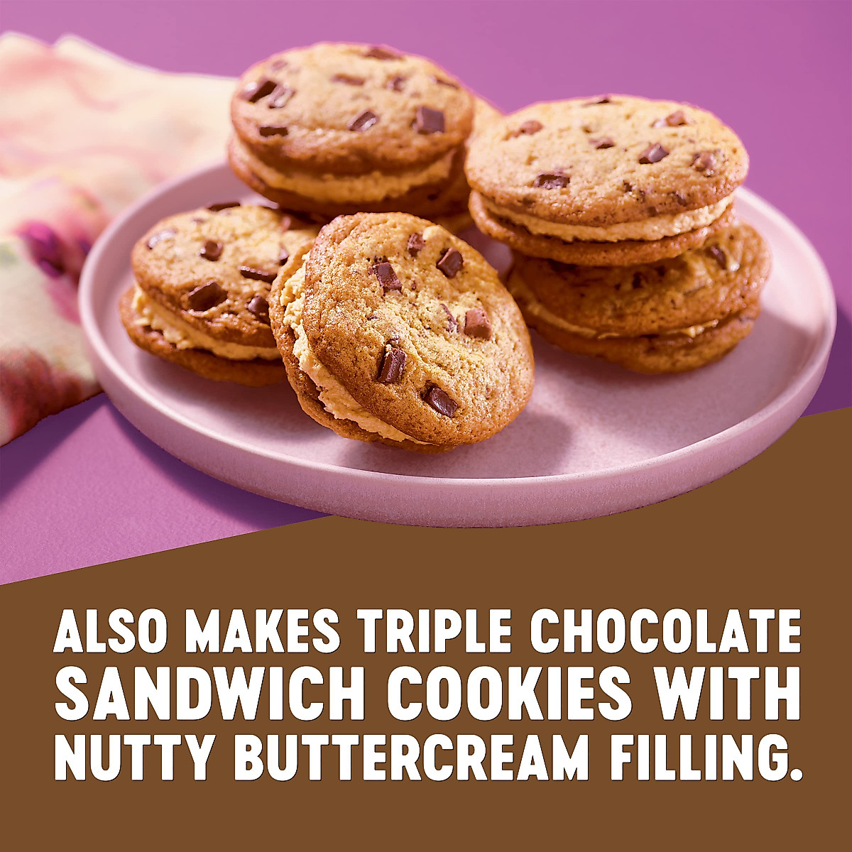 Krusteaz Triple Chocolate Chunk Cookie Mix, Bakery Style, 3 Kinds of Chocolate, 15.5 Oz Boxes (Pack of 12)