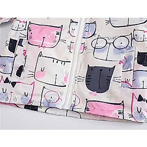 TIEVOSA Toddler Baby Little Boys Girls Toddler Kids Baby Girls Boys Cartoon Cat Car Spring Hooded Preemie Twin Girl Outfits