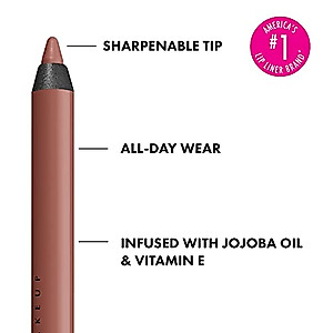 NYX PROFESSIONAL MAKEUP Line Loud Lip Liner, Longwear and Pigmented Lip Pencil with Jojoba Oil & Vitamin E - Ambition Statement (Warm Peach Brown)