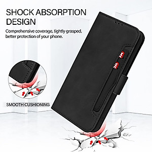 FYY Wallet Case for iPhone 14 Pro Max 6.7", PU Leather iPhone 14 Pro Max Case Wallet with Card Holder, iPhone 14 Promax Wallet Case with Stand and Note Pocket, iPhone 14 Pro Max 5G Leather Case Black