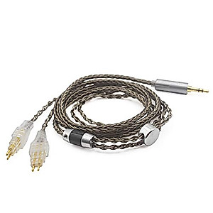 Youkamoo 8 Core Silver Plated Replacement Upgrade Cable Compatible for Sennheiser HD650, HD600, HD580, HD660S, HD58X, HD565, HD545, HD535, HD6XX Headphones Upgrade Cable (3.5mm)