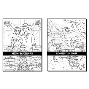 Weddings: An Adult Coloring Book with Beautiful Brides, Handsome Grooms, Lovely Flowers, Romantic Scenes and More!