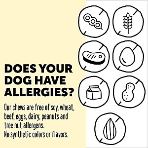 SmartyPants Dog Vitamins and Supplements, Senior Formula: Multivitamin with Glucosamine, Chondroitin, & Probiotics for Joint, Skin, & Gut Support, Peanut Butter Flavor, 60 Soft Chews by SmartyPaws