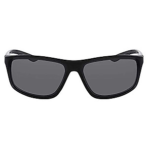 Nike Men's Adrenaline Polarized Rectangular Sunglasses, Anthracite/White, 66 mm