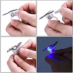 URATOT 100 Pieces Halloween LED Glow Rings Glow in the Dark Rings Halloween Gifts Light Up Toys Rings for Halloween Party Favors Decorations