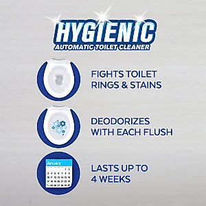 Lysol Automatic In-The-Bowl Toilet Cleaner, Cleans and Freshens Toilet Bowl, Ocean Fresh Scent, 2 Count (Pack of 1)