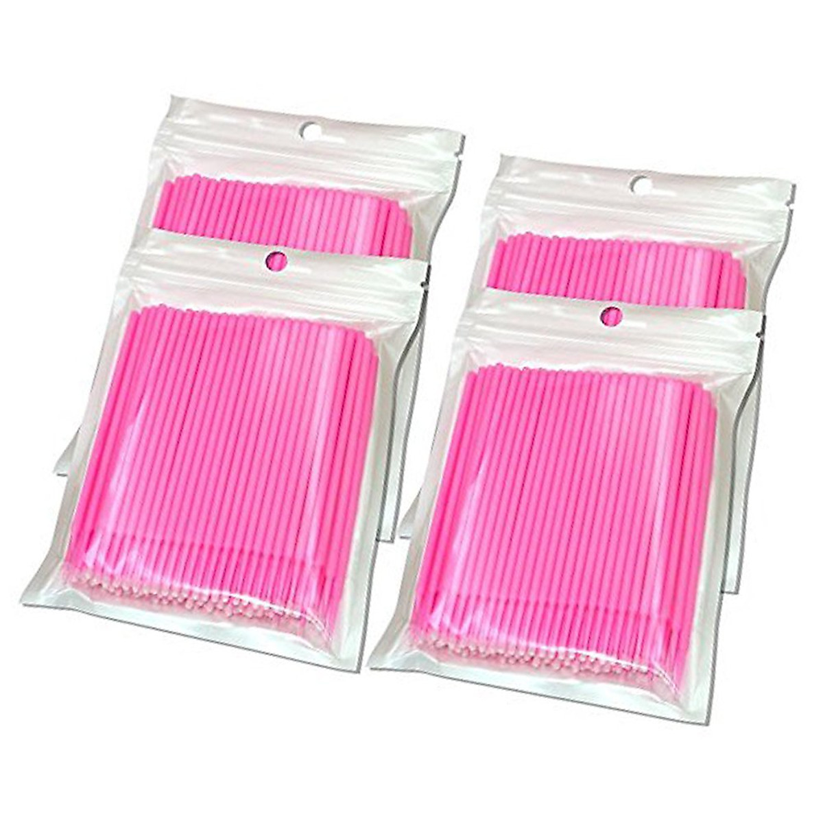 GoWorth 500Pcs Durable Micro Disposable Eyelash Extension Individual Applicators Mascara Brush for Make up and Clean and Compatible and Eyelash Dedicated