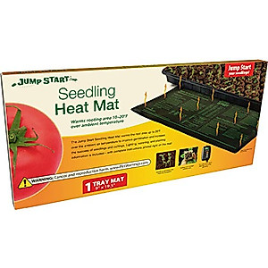 Hydrofarm Jump Start MT10006, 17 Watt UL Certified Seedling Heat Mat, 8.875"x19.5", Black