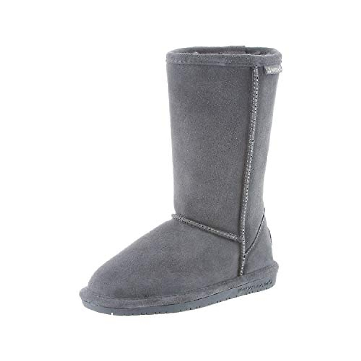 BEARPAW Emma Tall Youth Boot,Charcoal,4 M US Big Kid