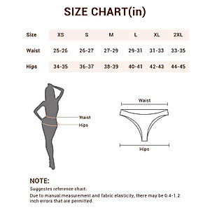 Jo & Bette Thongs for Women Low Rise - 6 Pack Lace Thongs - Black Thongs for Women Seamless Underwear No Show Soft Sexy