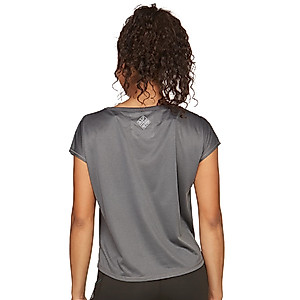 EAFW Women's Afloat Eco-Friendly Recycled Polyester Short Sleeve Tee (Black, XX-Large)