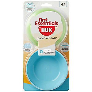 NUK First Essentials Bunch-a-Bowls, 4 Count