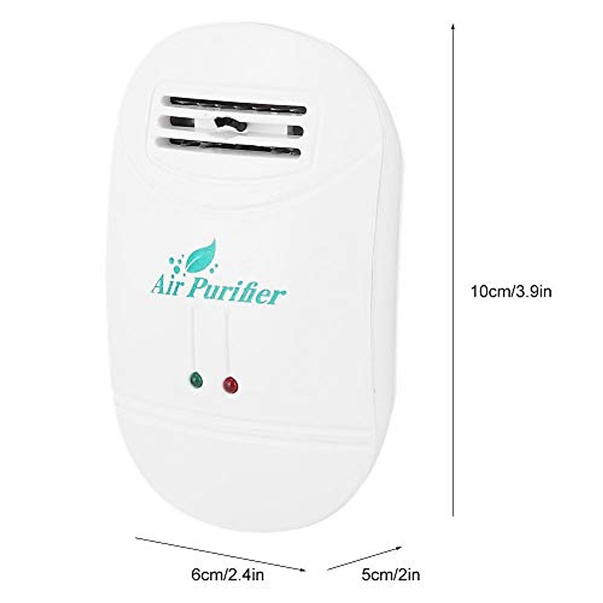Mini Anion Air Purifier Sterilization, Small Home Air Cleaner Machine, Air Fresher for Smoke Dust Removal - US Plug