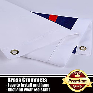 Christian Jesus Cross Flag 3x5 Outdoor Double Sided 3 Ply-Vivid Color Clear Pattern Reinforcement Sewing Durable Polyester with 2 Brass Grommets