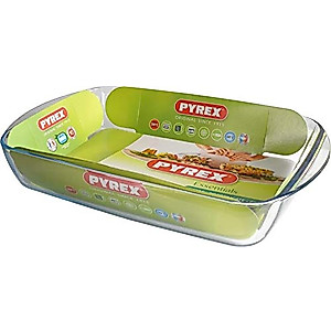 Pyrex Essentials Glass Rectangular Roaster high Resistance 40x27x7 cm