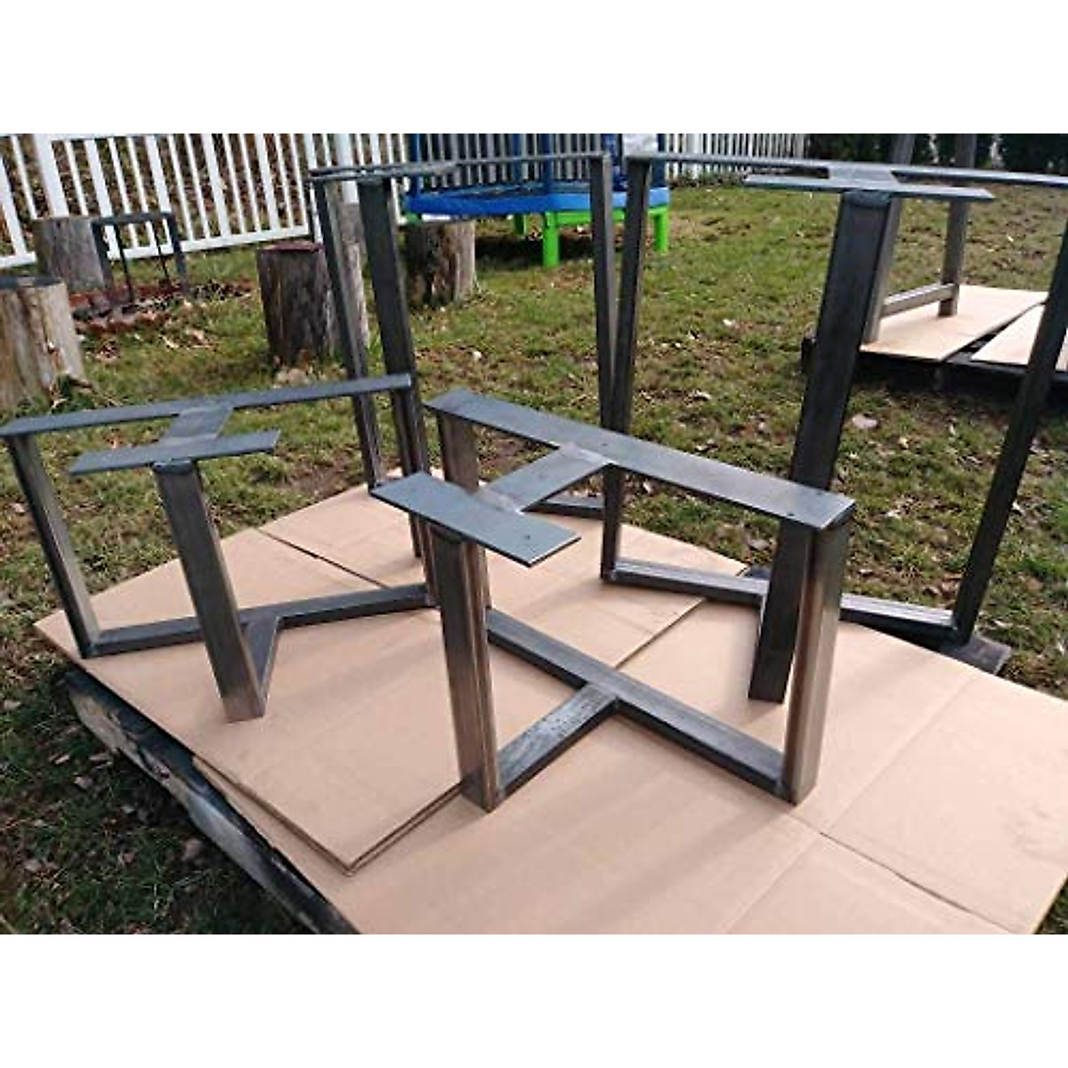 metal table legs -t shaped table base -industrial table base -metal legs for table -rustic table legs -trestle table legs -trestle base -modern table legs