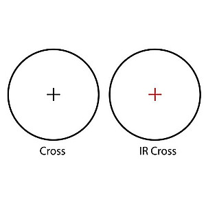 Ade Advanced Optics BE1-3X30IR Premium Illuminated Red Cross Electro Sight Riflescope, 1-3x 30mm
