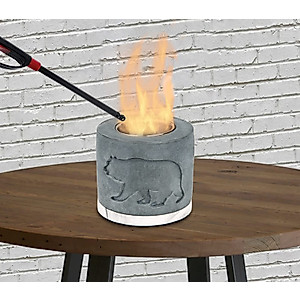 Concrete Tabletop Fire Pit Bear Table Top Fire Pit Bowl Tabletop Fireplace Table Top Fire Bowl Mini Fireplace Table Top Fire
