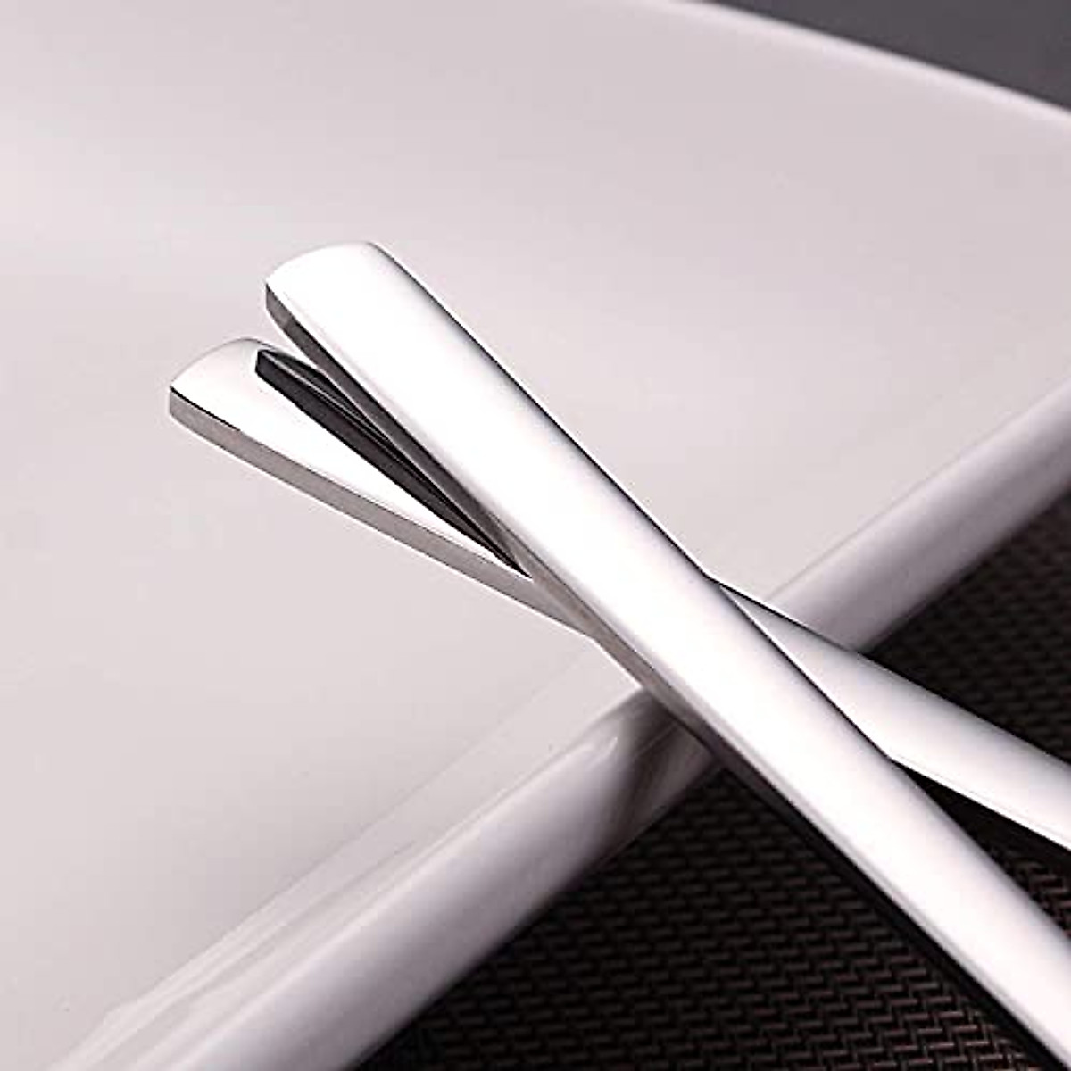 Spoons, 8 Pieces Stainless Steel Korean Spoons,8.5 Inch Soup Spoons, Korean Spoon with Long Handles, Rice Spoon, Asian Soup Spoon for Home, Kitchen, or Restaurant