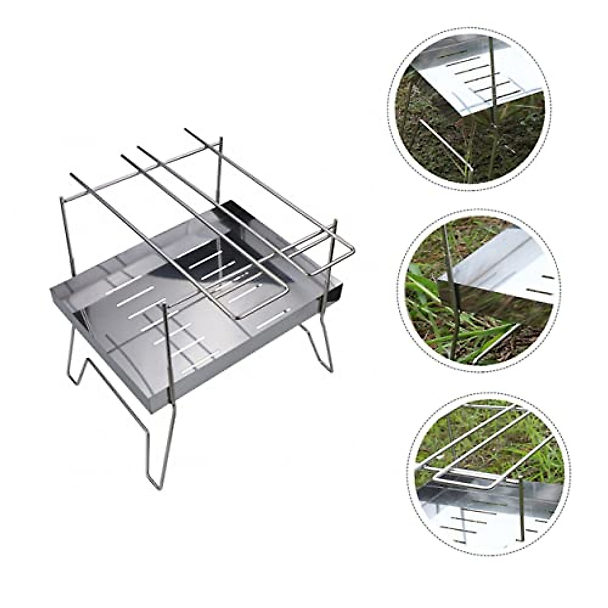 MUSISALY 1 Set Picnic Grill Portable Barbecue Stove Bbq Charcoal Grill Outdoor Stove Burner Portable Stove Burner Portable Grill Stand Outdoor Grills Barbecue Tool Barbecue Grill Bbq Grill