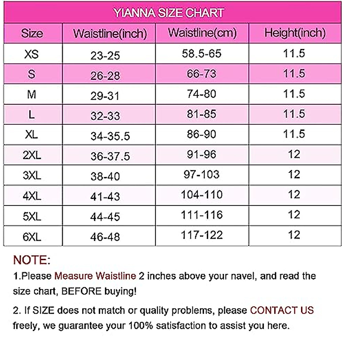 YIANNA Waist Trainer for Women Tummy Control Underbust 25 Steel Boned Sports Fitness Workout Hourglass Body Shaper, (Black,L)