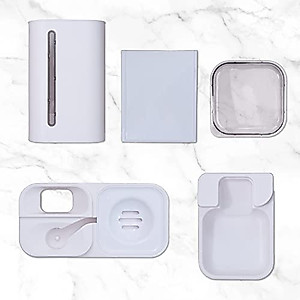 2 in 1 Gravity Cat Food and Water Bowl Set,Automatic Cat Feeder Water Dispenser for Dogs -All-in-One Pet Feeder for Small to Medium Dogs and Cats,Pets