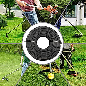 String Trimmer Line（0.080 inches x 403 foot）Premium Nylon Round Trimmer Spool Line For Worx，Grass Cutter Machine，Electric String Trimmers，Hus-qvarna, Ryobi, Echo, Weed Eater, Craftsman
