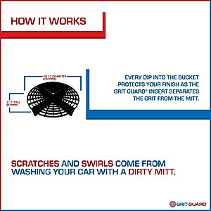 The Grit Guard Insert with Washboard Combo Pack (Black/ Black)