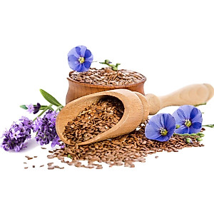 KOYA Naturals Soft Velvet Flax Seed Pillow with Lavender - Microwave Heating Pad – Microwavable Moist Heat Pack – for Neck, Muscle, Joint, Stomach Pain, Menstrual Cramps – Warm Wrap (Purple)