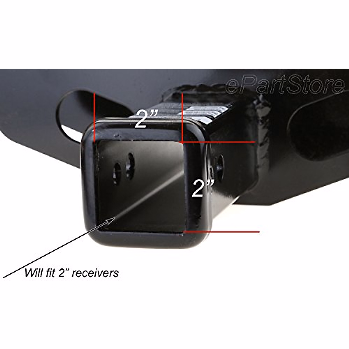 Diamond Crystal Bling Rhinestone Trailer Hitch Cover tube Insert Fits 2" Receivers (Fits 2" Receivers, Black)