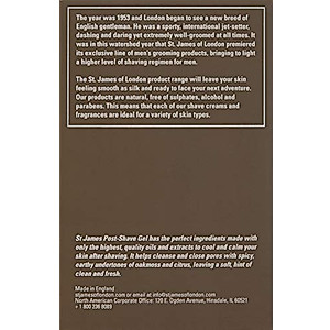 St James of London Black Pepper & Lime Post Shave Gel, 3.4 oz
