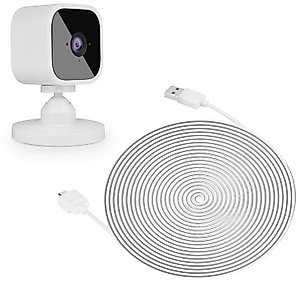 Zeshbit 25ft/7.5m Power Cable for Blink Mini Security Camera, Extension USB Cable Continuously Charging Your Blink Mini Indoor Plug-in Smart Camera (Plug and Camera are Not Included)