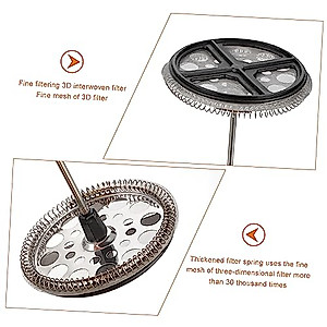 BIUDECO Coffee Pot Coffee Machine Press Coffee Espresso Machine Beverage Pot Filter Travel Coffee Press Coffee Carafe Juice Pitchers Water Jug Tea Maker White Glass