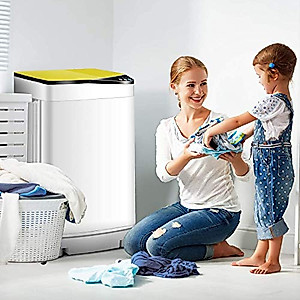 SAFEPLUS Portable Clothes Washing Machines,Automatic Small Washer and Spin Dryer 7.7 lbs Load Capacity Compact Laundry Washer with Built in Barrel Light for Apartments RVs and Small Space Living