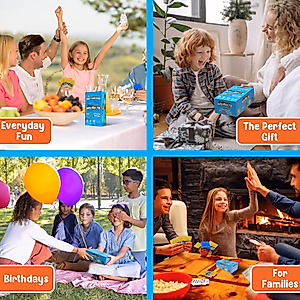 Kids Create Absurdity Funny Card-Game for Kids Family Game Night-Laugh Until You Cry- Stocking-Stuffer-for-Kids A Fun Fill in The Blank Card Game for Ages 6-12 Years Old.