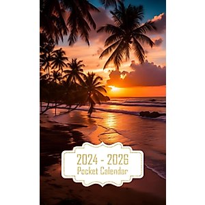 Pocket Calendar 2024-2026: Two-Year Monthly Planner for Purse , 36 Months from January 2024 to December 2026 | Beautiful Indian woman | ... | Cultural preservation | Graceful presence