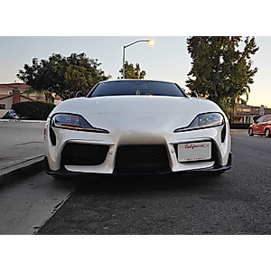 iJDMTOY Compatible with 2020-up Toyota Supra GR No Drill Front Bumper Tow Hook License Plate Mounting Bracket Adapter Kit