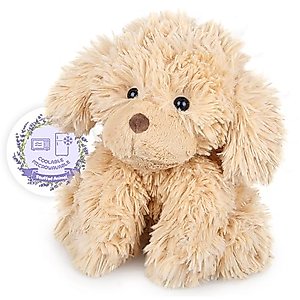 SuzziPals Warmable Golden Retriever Plush Toy, Microwavable Stuffed Animal Heating Pads for Period & Stress Relief, Lavender Dog Stuffed Animal for Anxiety, Bedtime, Puppy Plushie Gifts for Kid Women